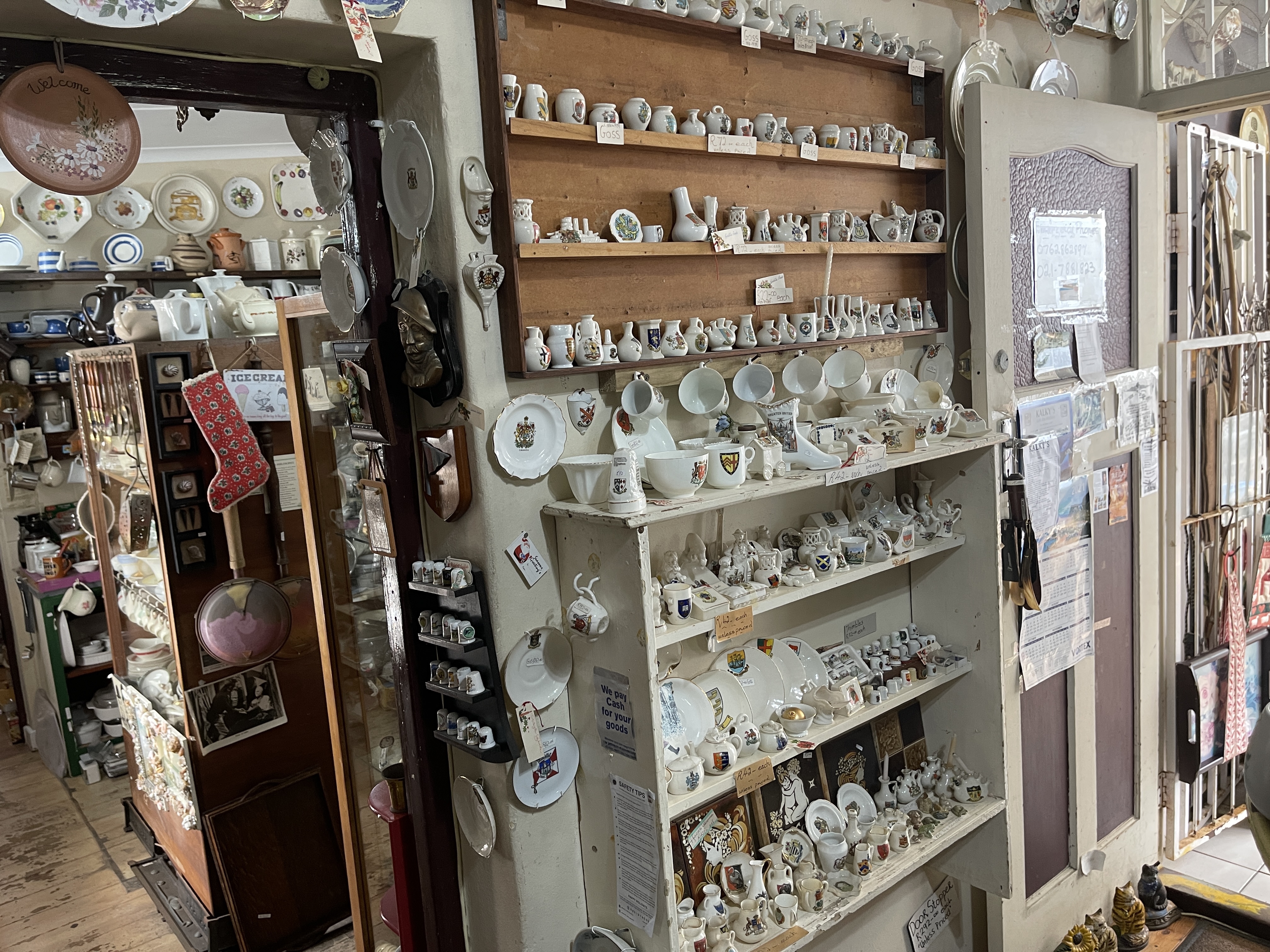 The “ WHATNOT & CHINA” Shop 70 Main Road Kalk Bay Cape Town – ph 7881823 | johnbartels.com